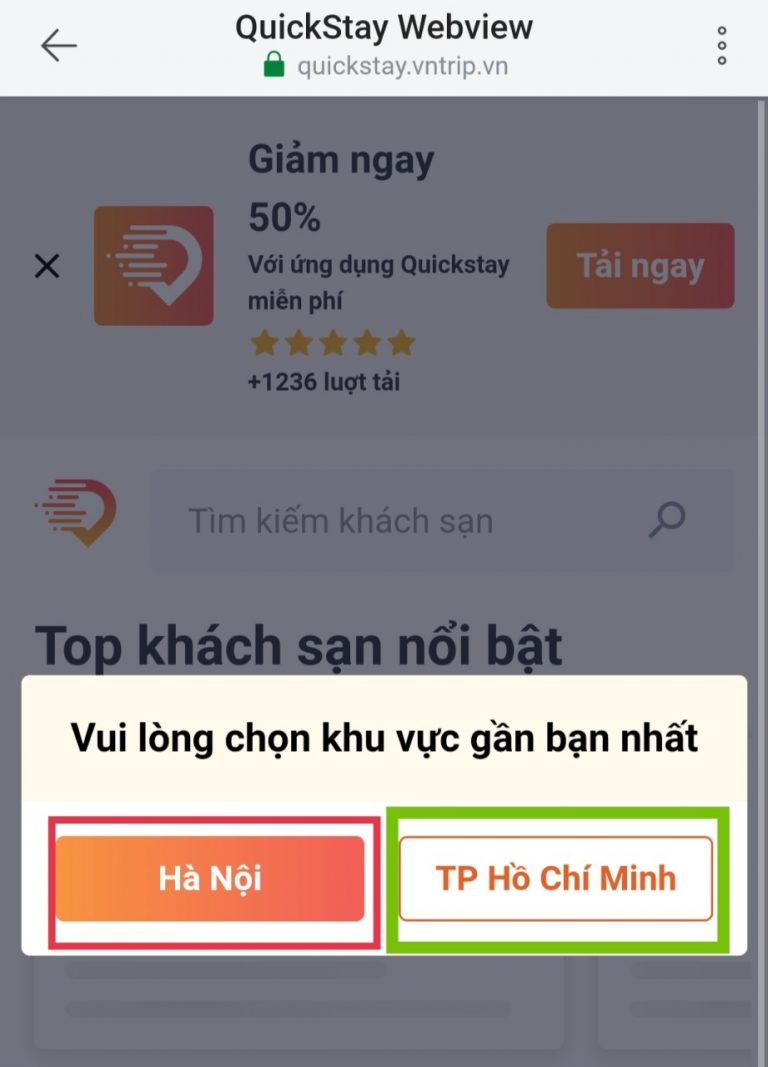 Hướng dẫn đặt phòng trên Quickstay nhanh chóng - Vntrip.vn