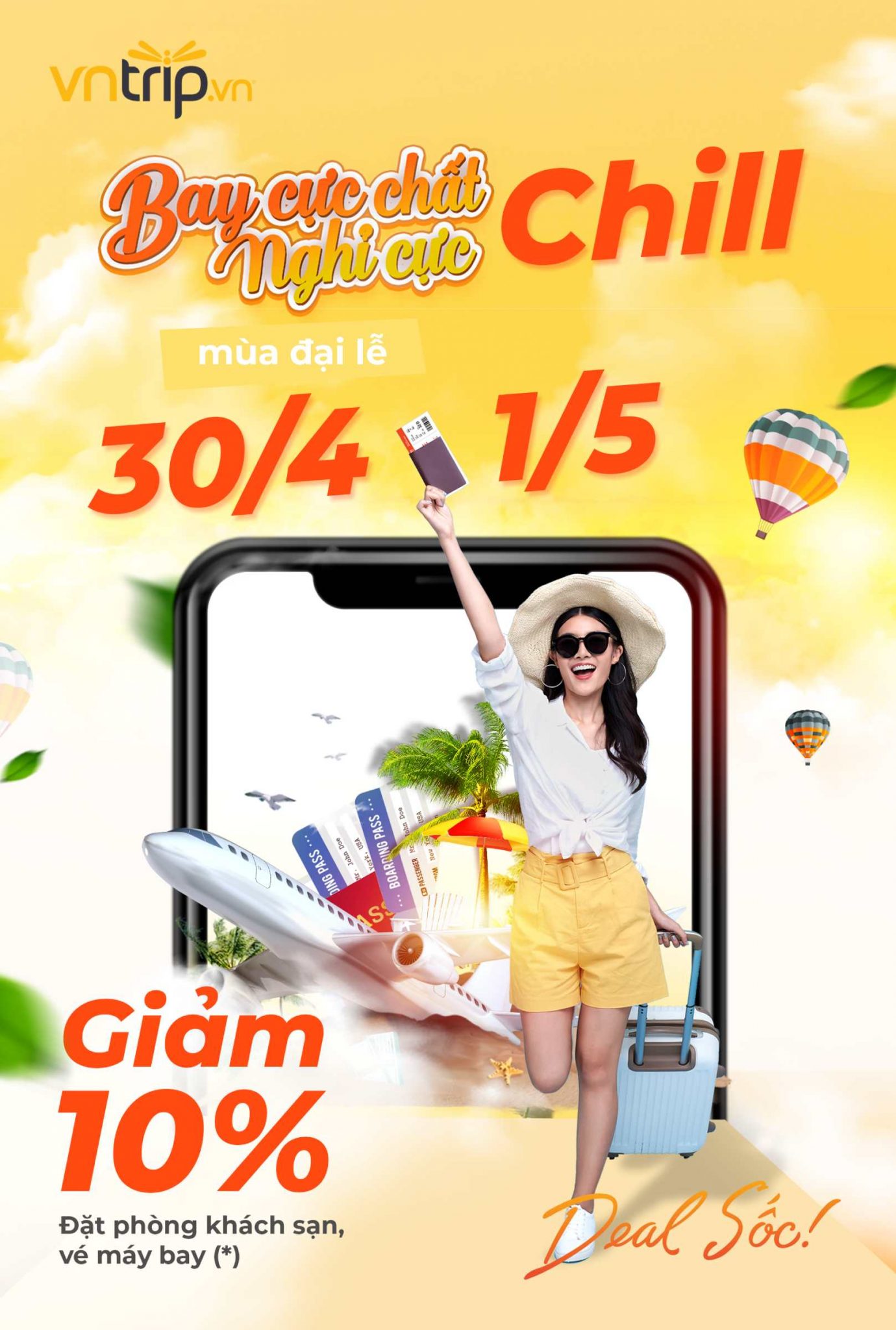 Bay cực chất, Nghỉ cực Chill mùa đại lễ 30/4 - 1/5 - Vntrip.vn